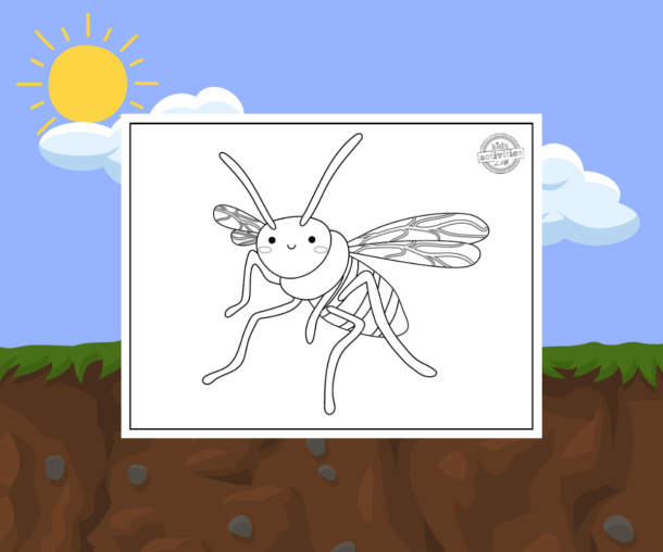 Yellow Jacket Coloring Page For Kids | Kids Activities Blog