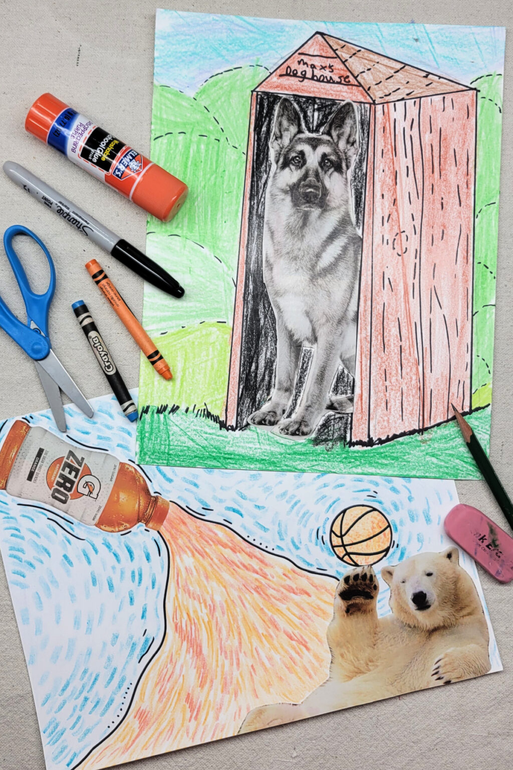 Actual and Implied Lines Art Project for Older Kids • Kids Activities Blog