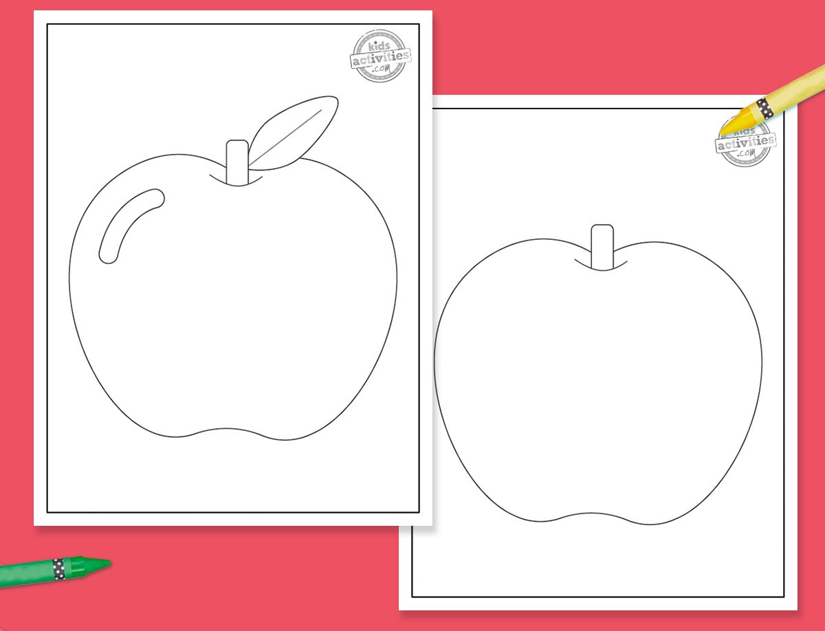 Apple Templates For Kids Apple Template (FREE Printable) Crafts On