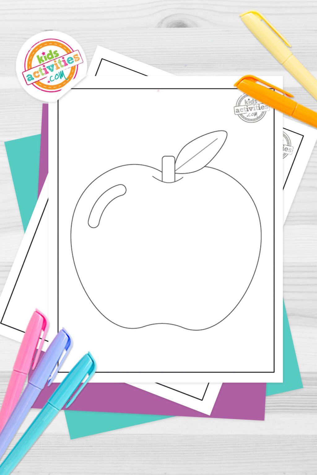 Easy Apple Template Printable | Kids Activities Blog