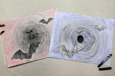 Bat Cave Art Project for Kids • Kids Activities Blog