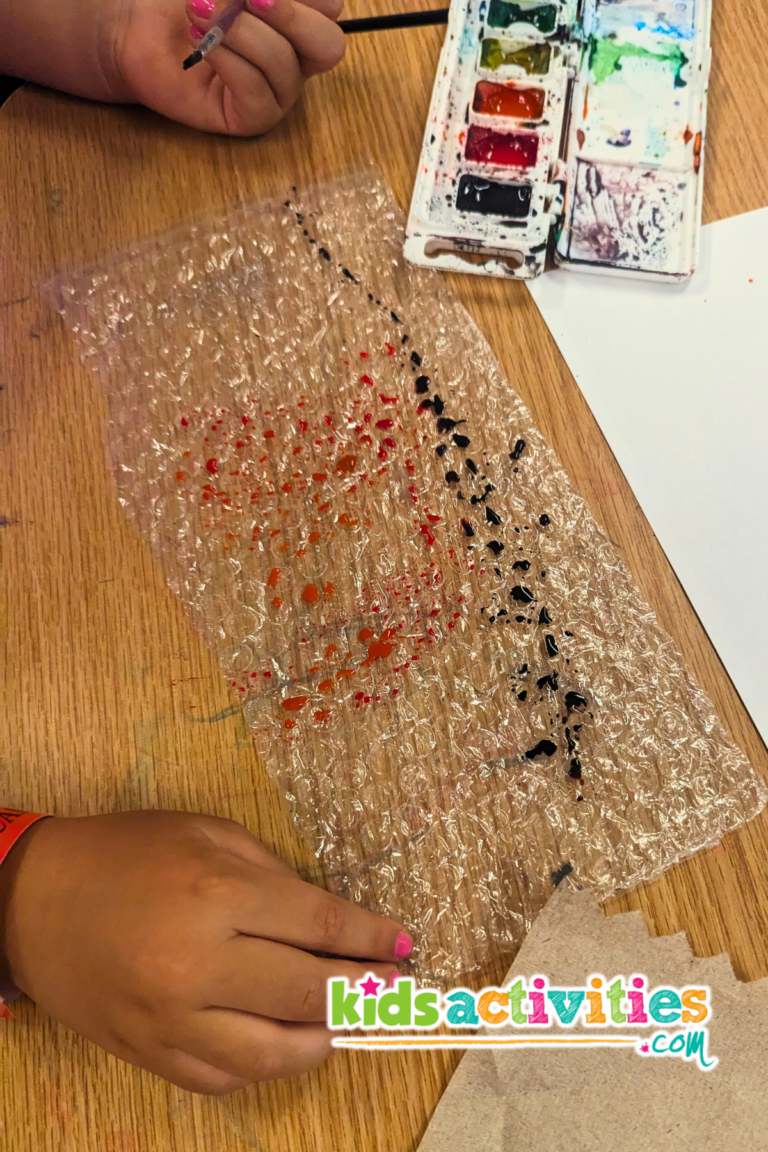 Bubble Wrap Watercolor Painting Art Project for Kids! | Kids Activities ...