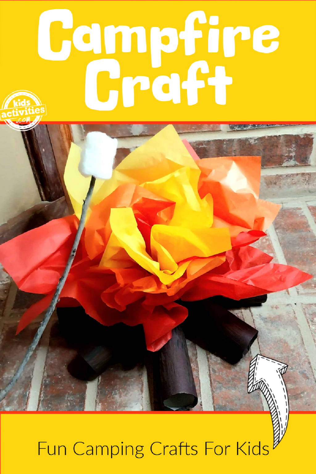 Pretend Campfire Craft For Kids | Kids Activities Blog