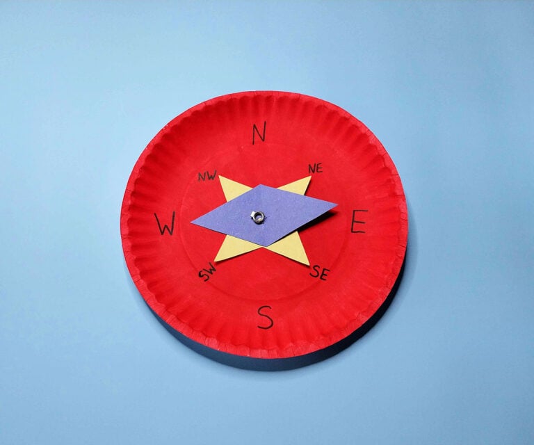 Pretend Paper Plate Compass Craft For Kids | Kids Activities Blog