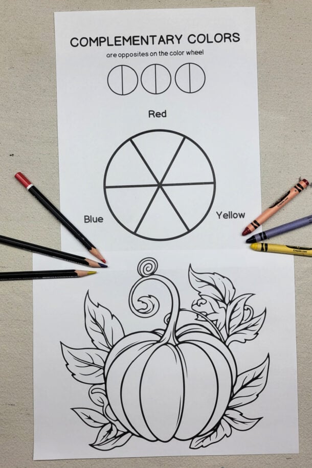 Complementary Colors Art Project for Kids • Kids Activities Blog