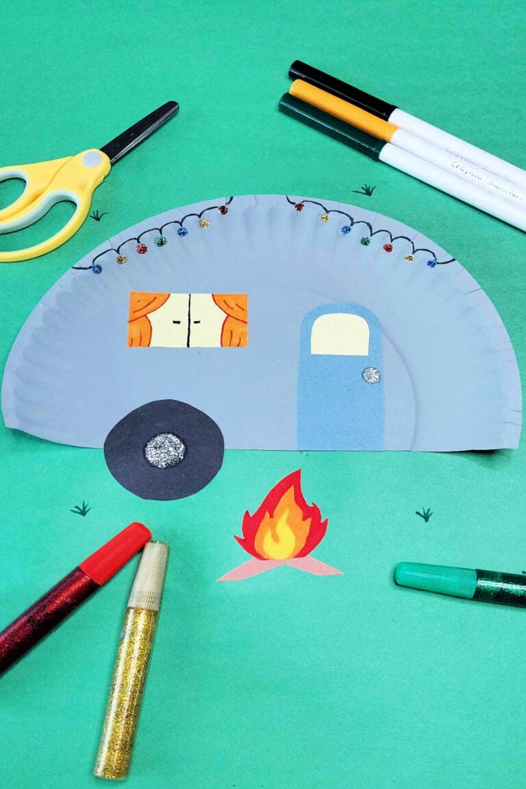 Easy Paper Plate Camping Craft For Kids | Kids Activities Blog