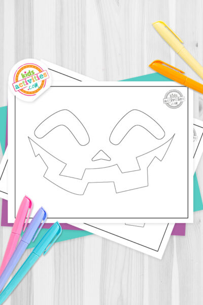 Pumpkin Faces Outline Templates To Print | Kids Activities Blog