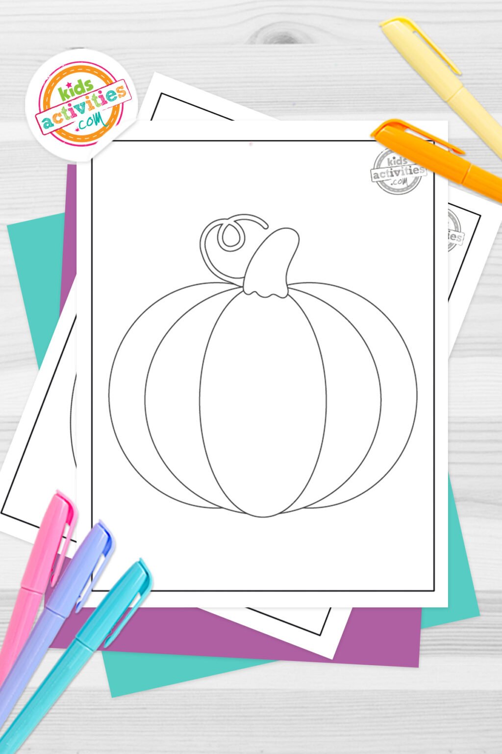 Pumpkin Outline For Not-So-Spooky Halloween Crafts Kids Activities Blog