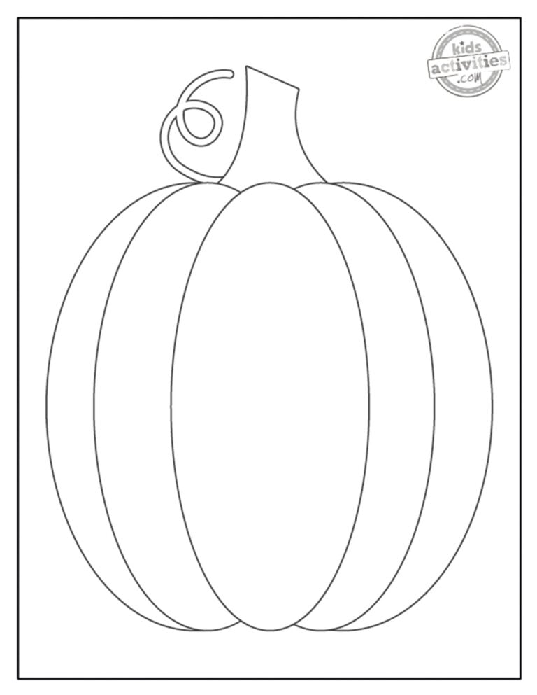 Pumpkin Outline For Not-So-Spooky Halloween Crafts Kids Activities Blog