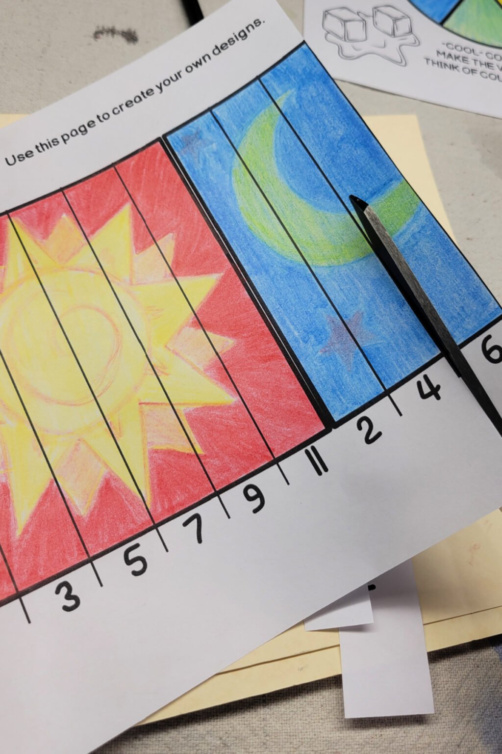 Warm & Cool Colored Agamograph Art Project for Kids • Kids Activities Blog