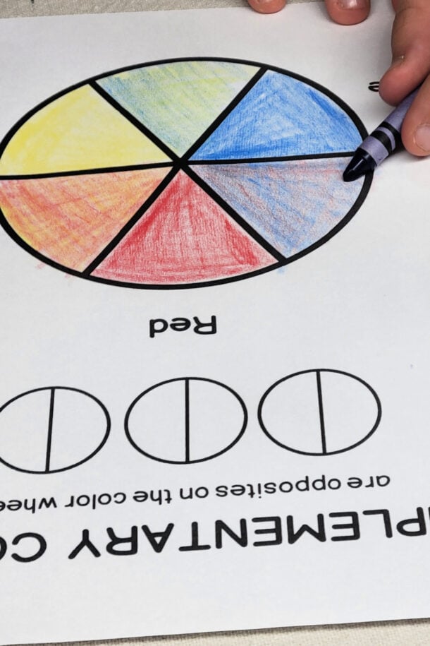 Complementary Colors Art Project for Kids • Kids Activities Blog