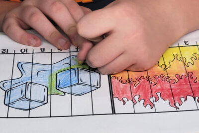 Warm & Cool Colored Agamograph Art Project for Kids • Kids Activities Blog