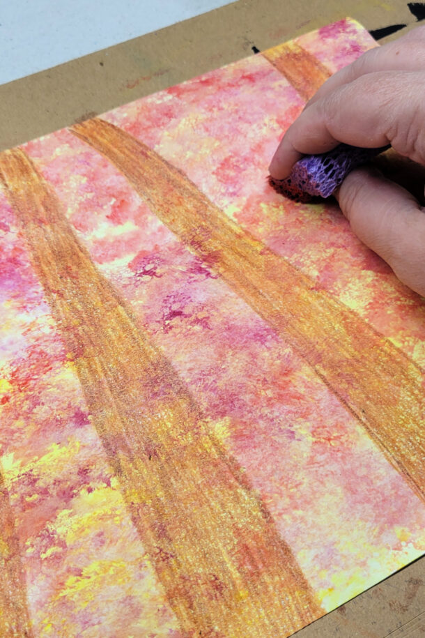Wax Resist Fall Trees Art Project for Kids • Kids Activities Blog