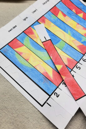 Warm & Cool Colored Agamograph Art Project for Kids • Kids Activities Blog