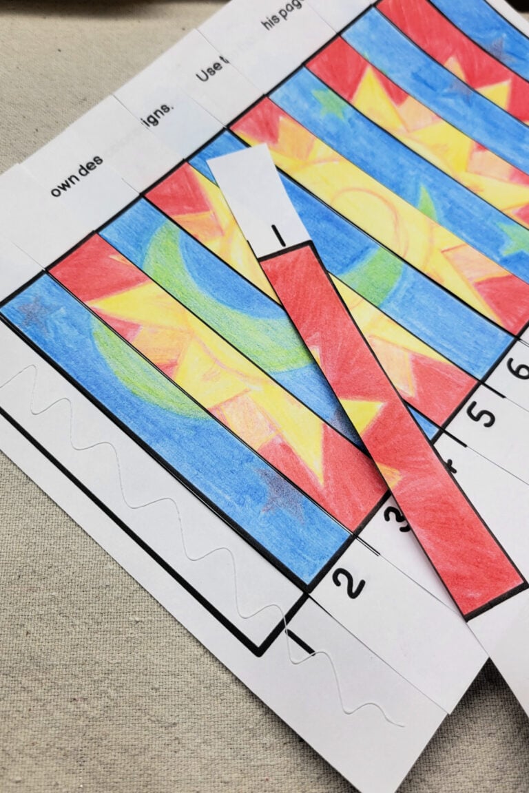 Warm & Cool Colored Agamograph Art Project for Kids • Kids Activities Blog