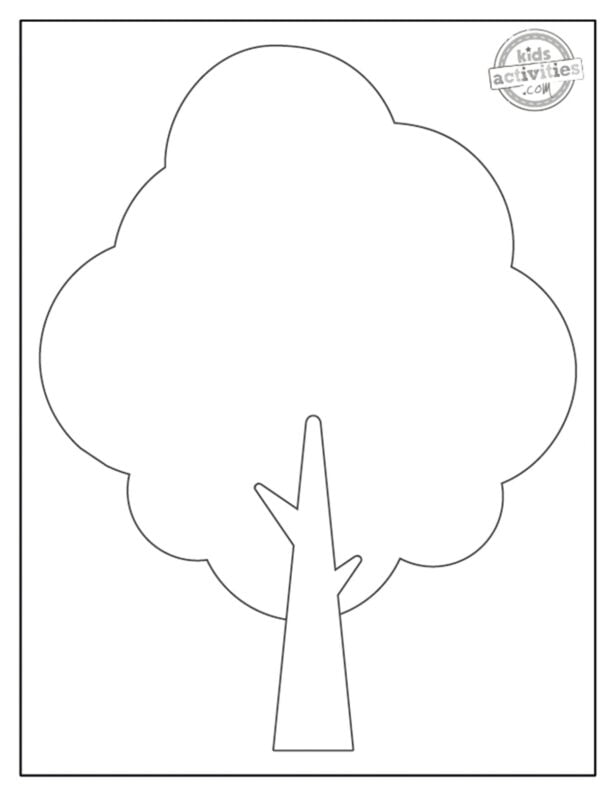 Tree Outline Printable For Kids | Kids Activities Blog