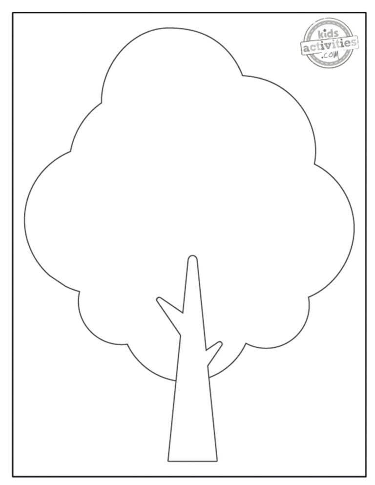 Tree Outline Printable For Kids | Kids Activities Blog