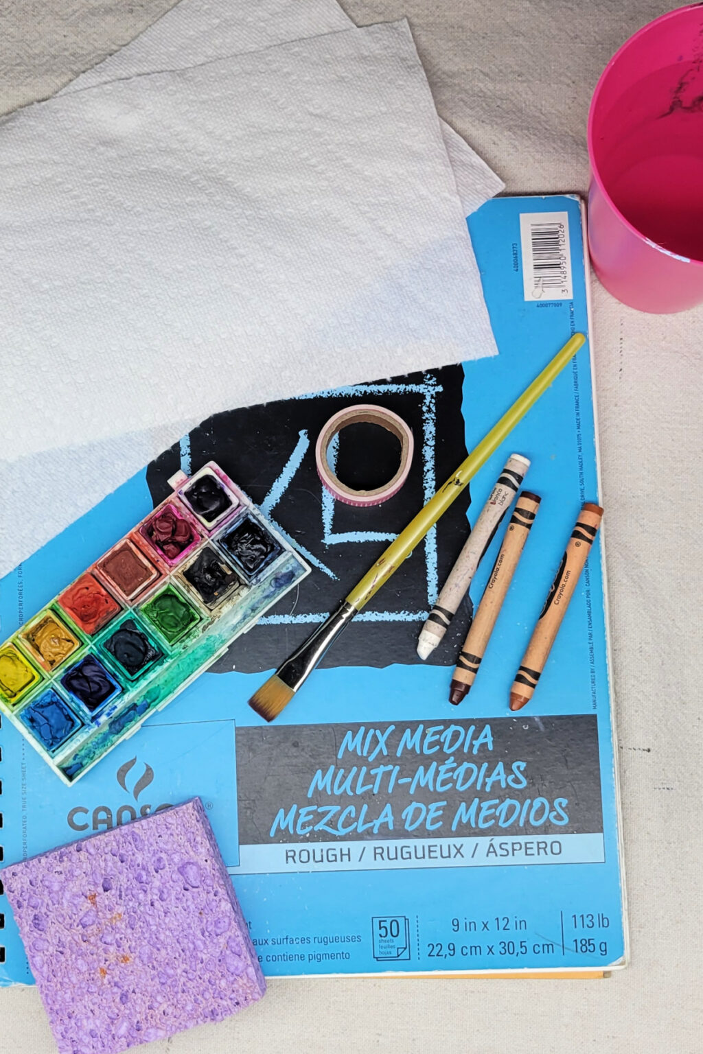 Wax Resist Fall Trees Art Project for Kids • Kids Activities Blog