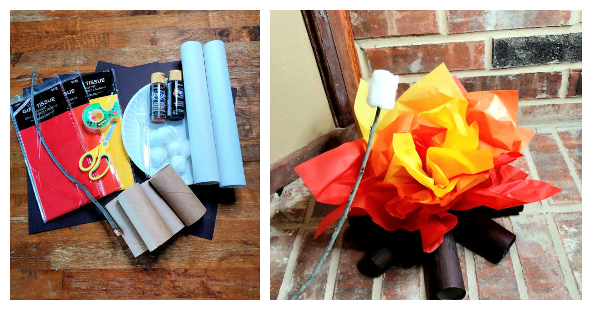 Pretend Campfire Craft For Kids | Kids Activities Blog