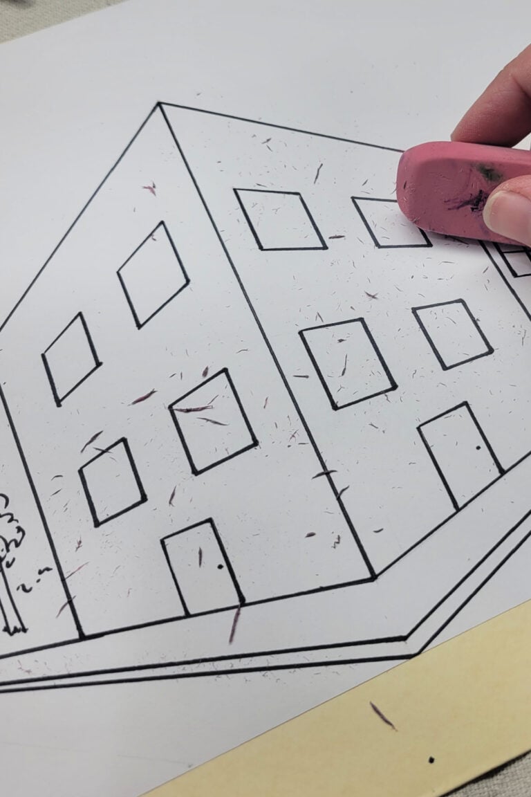 Two Point Perspective Art Project for Older Kids • Kids Activities Blog