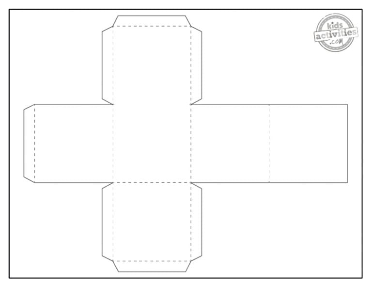 Modelo de contorno de cubo grátis | Blog de atividades infantis ...