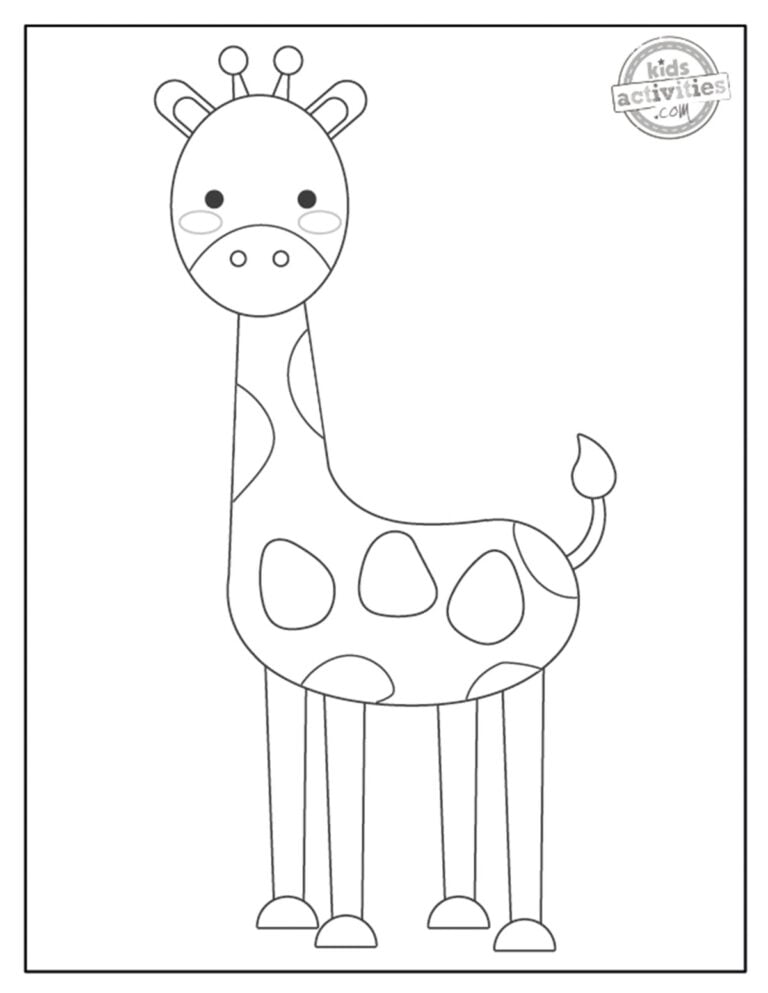 Free Giraffe Template Ready To Print | Kids Activities Blog