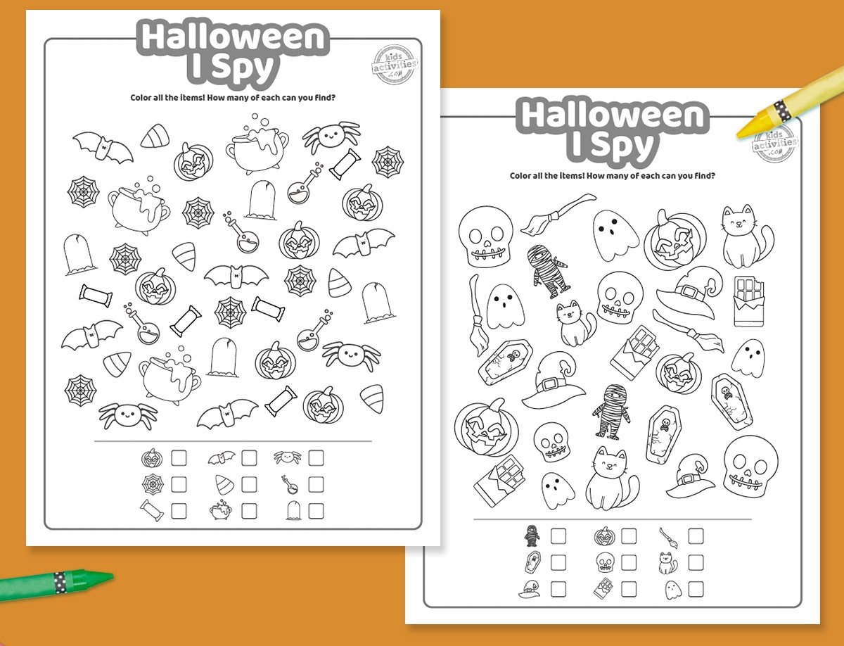 Free Printable I Spy Halloween Game | Kids Activities Blog