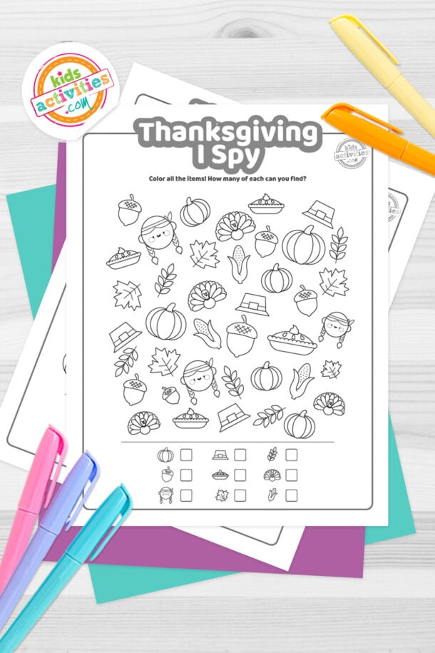 Free Printable Thanksgiving Placemat Activity Sheets for Kids | Kids ...