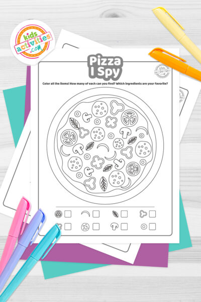 I Spy Worksheets For Pizza Lovers Kids Activities Blog – ParentingBest.com
