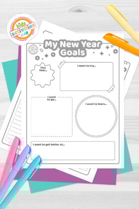 New Year Goals Template For Kids | Kids Activities Blog