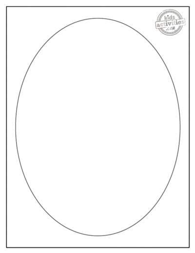 Simple and Easy Oval Template | Kids Activities Blog