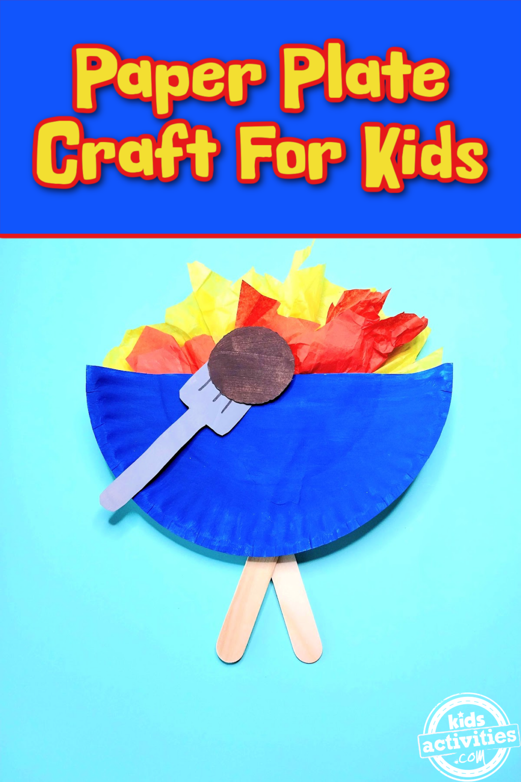 Cute and Easy Paper Plate Grill Craft | Kids Activities Blog
