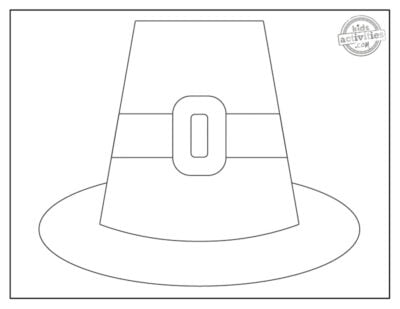 Pilgrim Hat Template For Thanksgiving Crafts | Kids Activities Blog