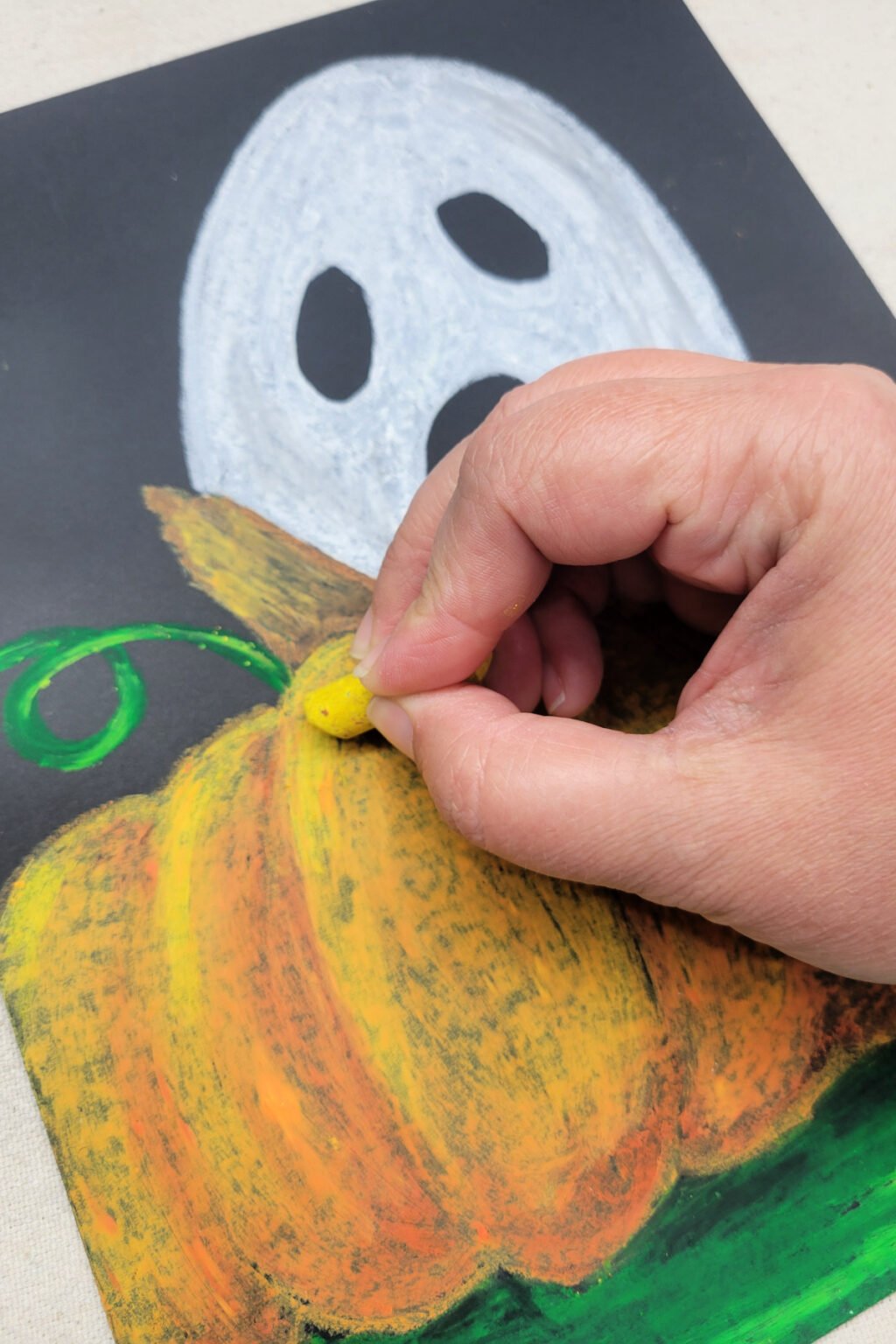 Ghostly Overlapping Art Project for Kids • Kids Activities Blog