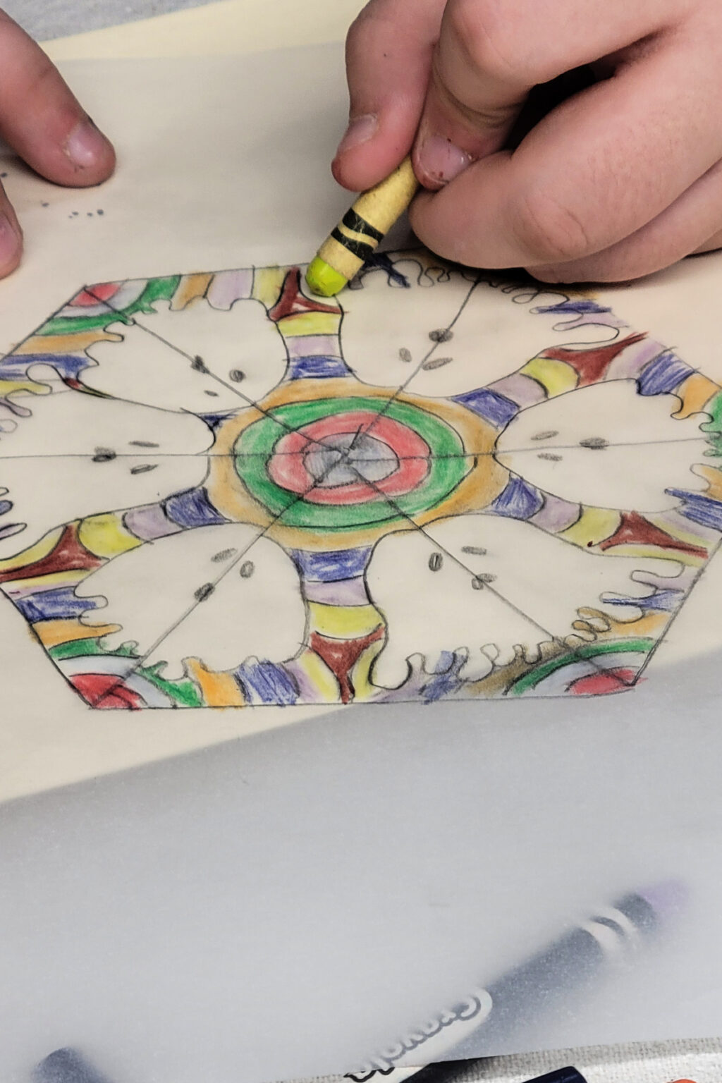 Spooky Hexagon Art Project for Kids • Kids Activities Blog