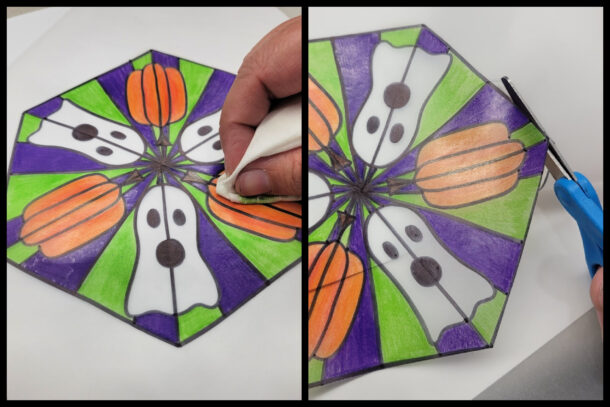 Spooky Hexagon Art Project for Kids • Kids Activities Blog