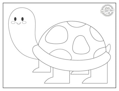 Adorable Turtle Template To Print | Kids Activities Blog