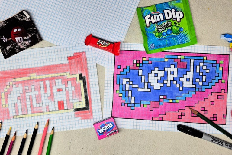 Candy Pixel Art Project for Kids • Kids Activities Blog – ParentingBest.com