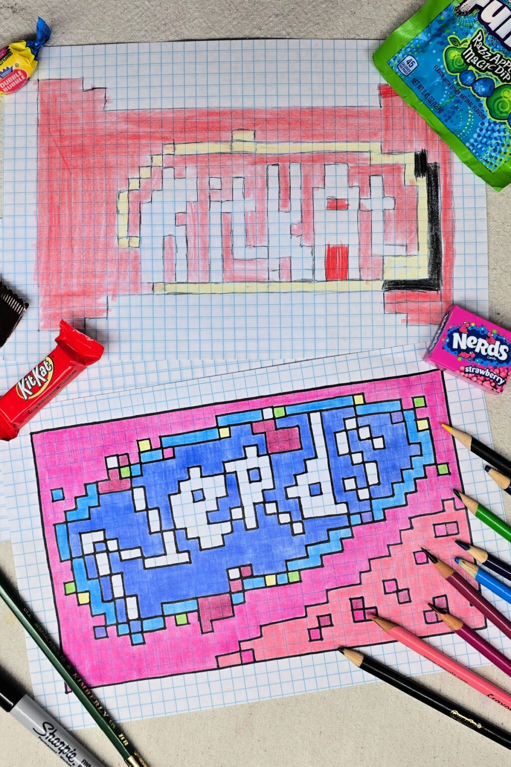 Candy Pixel Art Project for Kids • Kids Activities Blog – ParentingBest.com