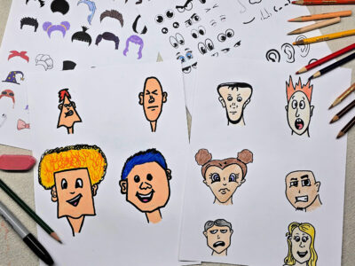 Drawing Cartoon Faces Art Project for Kids • Kids Activities Blog