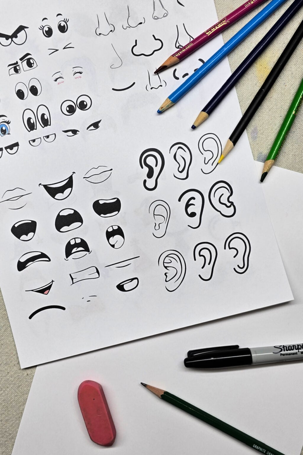 Drawing Cartoon Faces Art Project for Kids • Kids Activities Blog