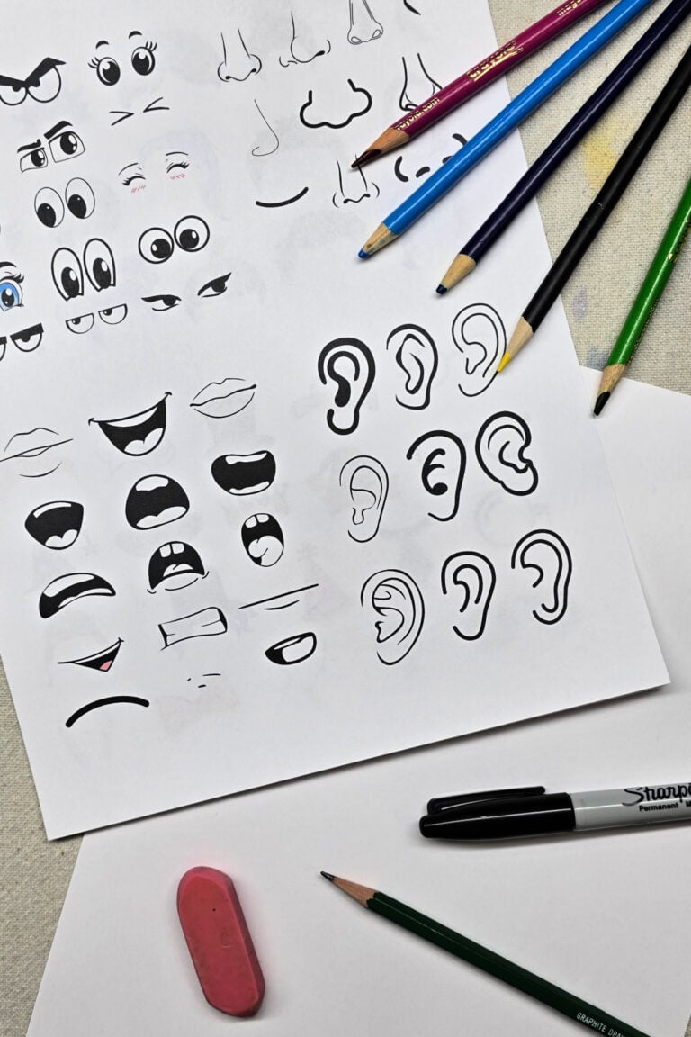 Drawing Cartoon Faces Art Project for Kids • Kids Activities Blog