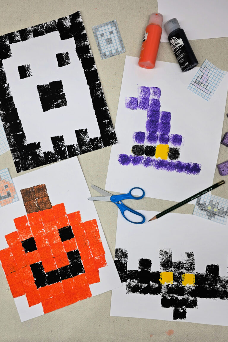 Fall Pixel Art Project for Kids • Kids Activities Blog