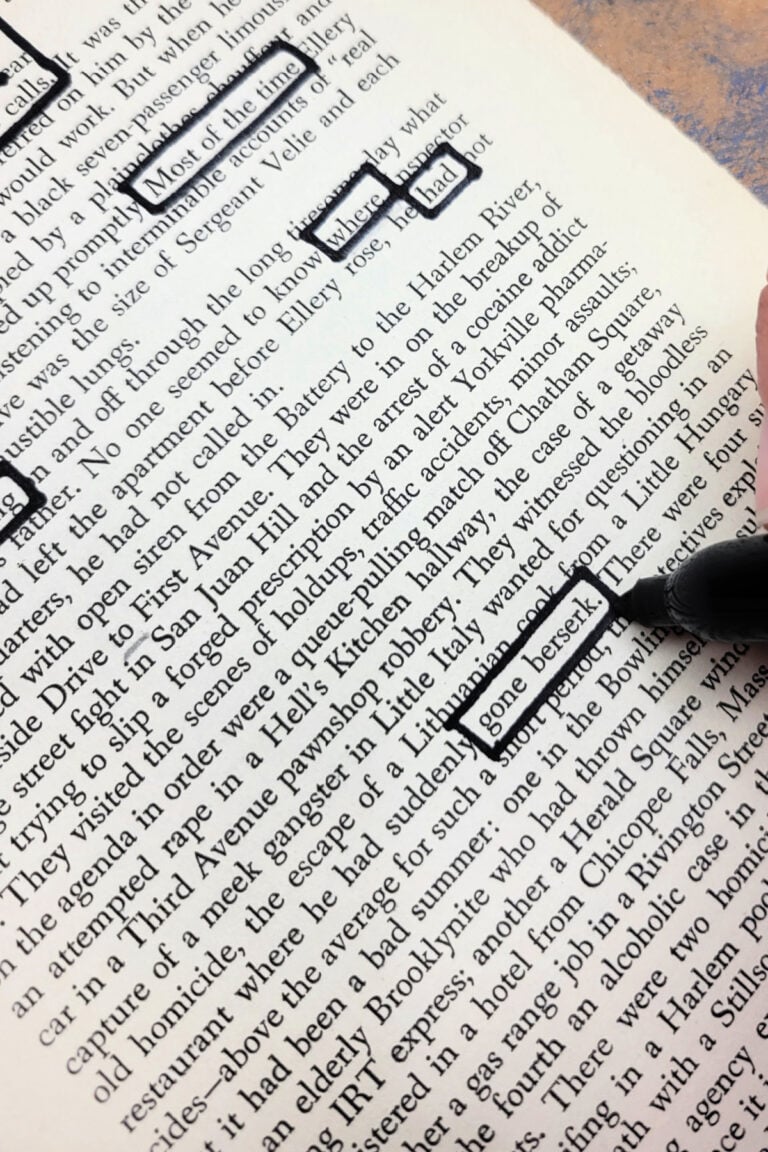 Blackout Poetry Art Project for Kids • Kids Activities Blog