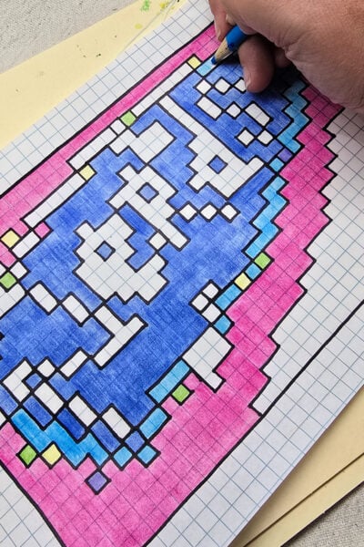 Candy Pixel Art Project for Kids • Kids Activities Blog