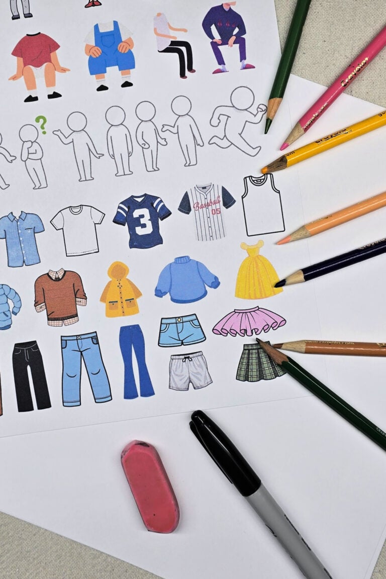 Drawing Cartoon Figures Art Project for Kids • Kids Activities Blog