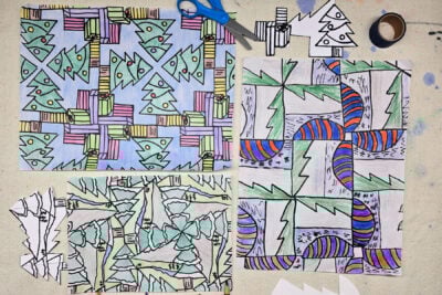 Christmas Tessellation Art Project for Kids • Kids Activities Blog