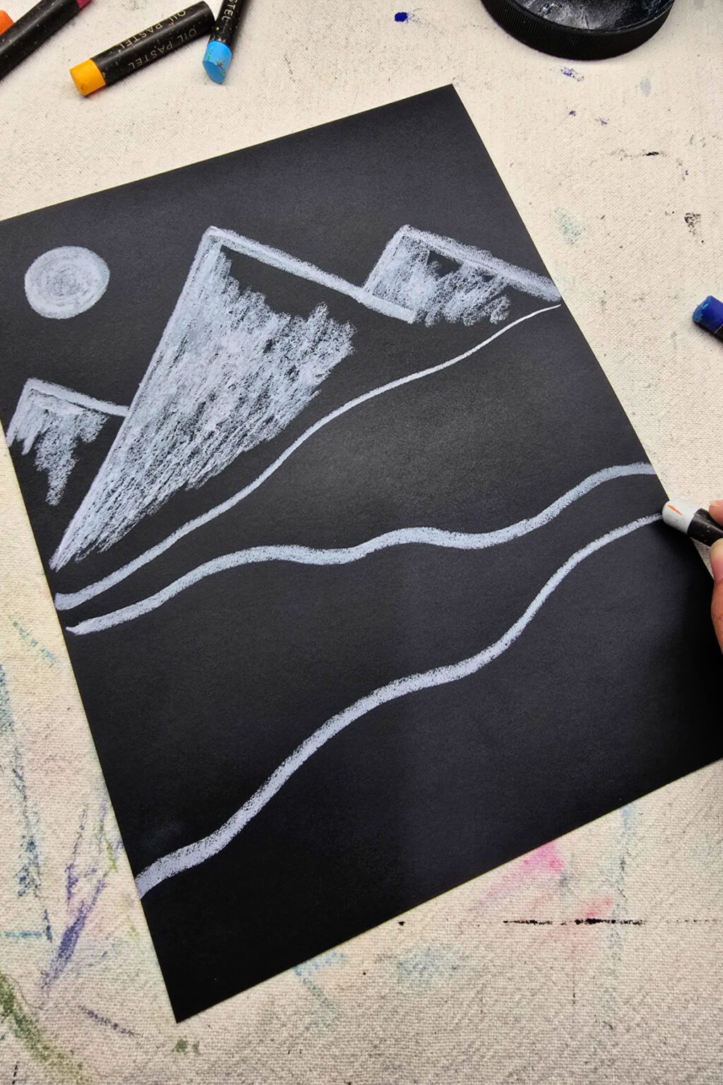 Winter Silhouette Art Project for Kids • Kids Activities Blog