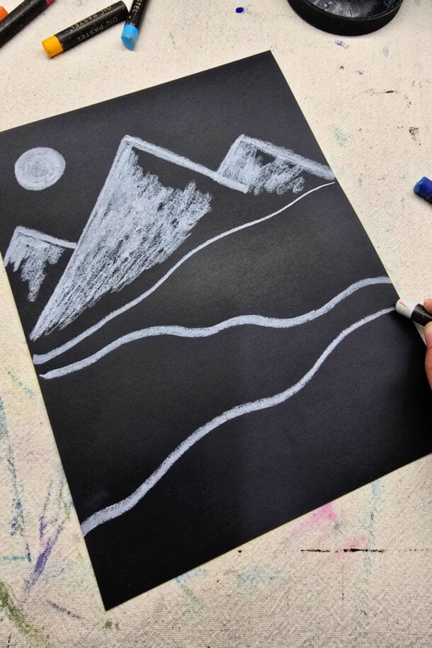 Winter Silhouette Art Project for Kids • Kids Activities Blog