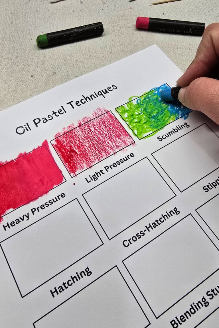 Oil Pastel Techniques Art Project for Kids • Kids Activities Blog
